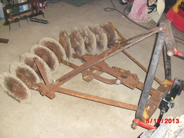 Old 5 foot disc rebuilt into 3 pt. | Antique Tractors Forum
