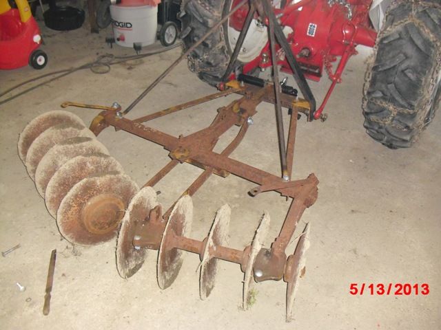 Old 5 foot disc rebuilt into 3 pt. | Antique Tractors Forum