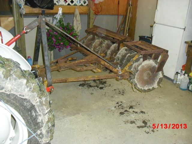 Old 5 foot disc rebuilt into 3 pt. | Antique Tractors Forum