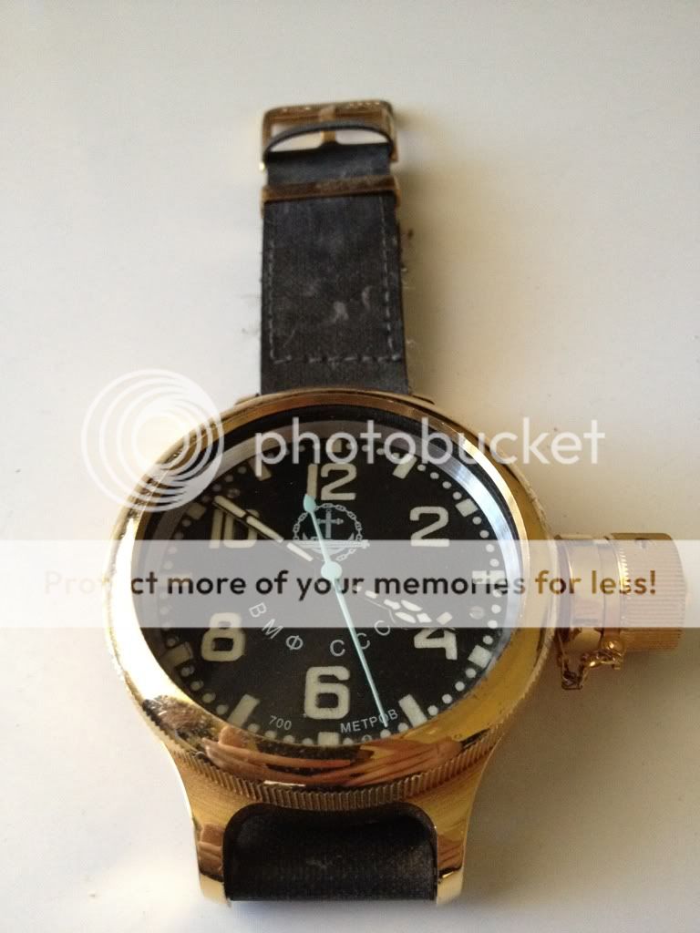 FS: Gold Russian Diver Watch | Luxury4Play.com
