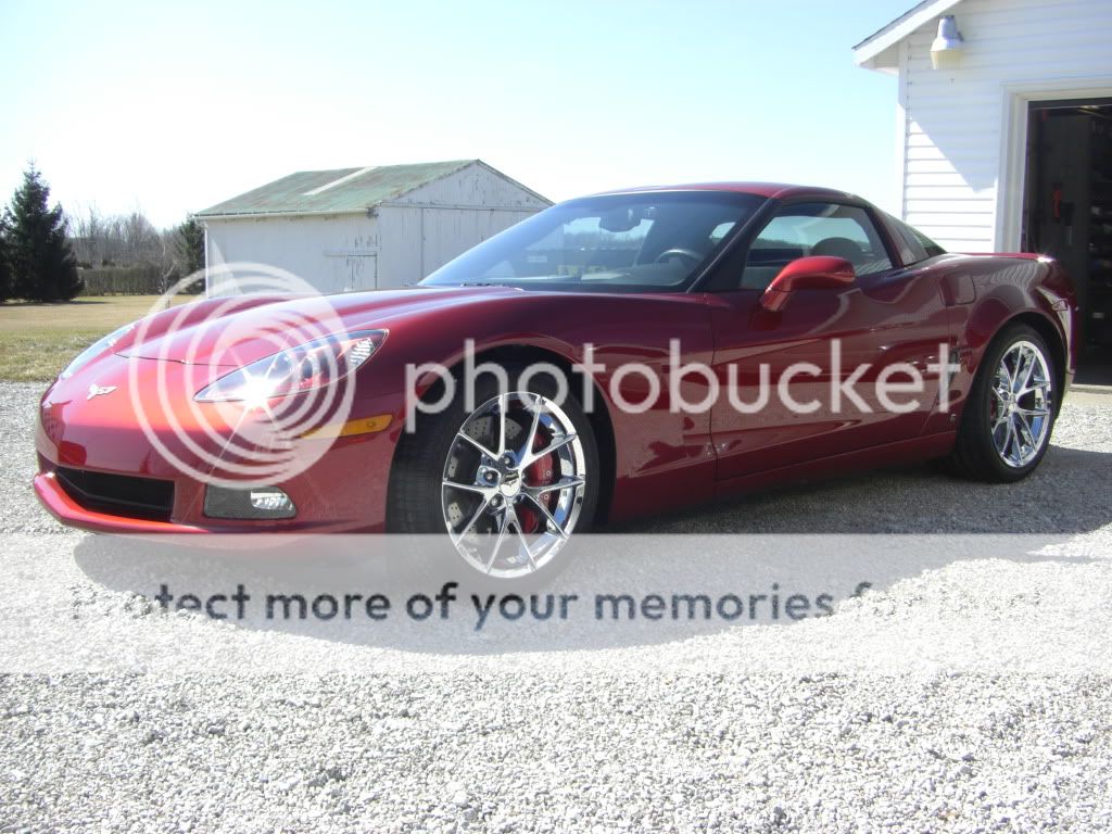 Show me your wheels on your CRM (Crystal Red Metallic) C6 - Page 2 ...